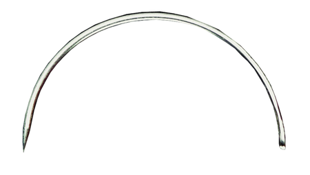 Ferguson 1/2 Circle Taper Point Suture Needle, Size 10
