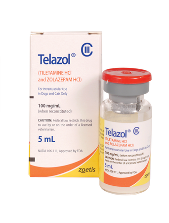 Telazol Injection, 100 mg/mL, CIII