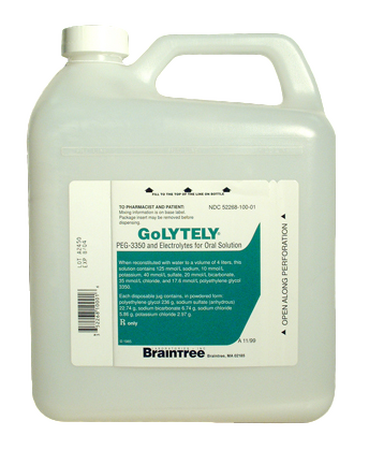 Golytely (PEG-3350 236g and Electrolyes) Oral Solution
