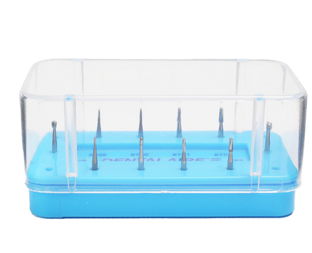 Bur Starter Kit, Friction Grip, Assorted, with Block