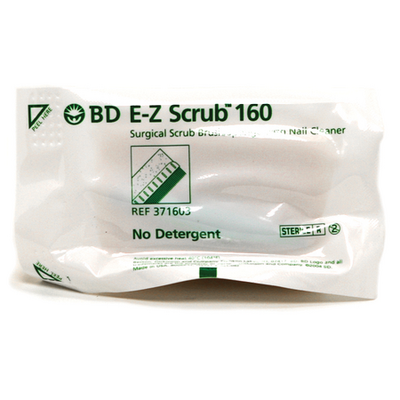 E-Z Scrub Surgical Scrub Brush, Dry, Sterile, Green