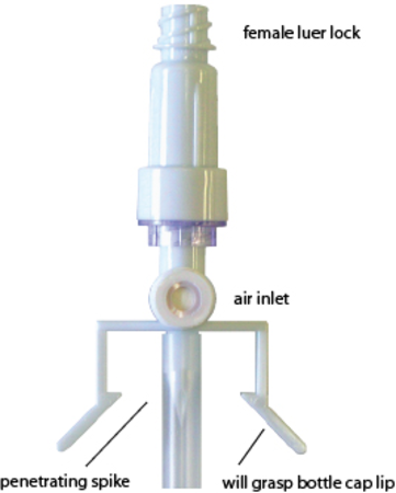 Multi-Dose Vial Adapter, Needle Free with Vent