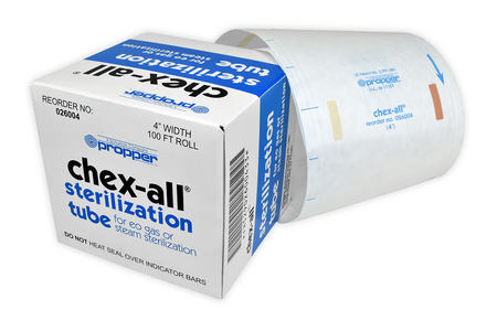 Chex-All Dual Indicator Autoclave Sterilization Pouch, 4 in x 100 ft