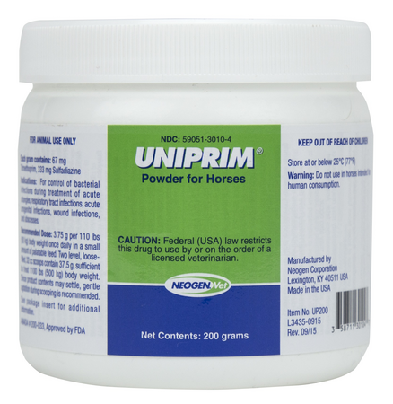 Uniprim Powder for Horses
