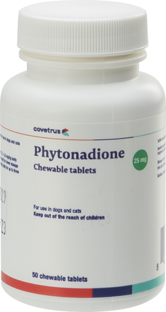 Vitamin K Phytonadione Chewable Tablets, 25mg