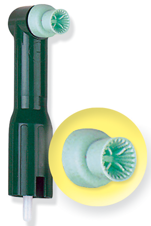Original Green Prophy Angle, Firm Cup, Disposable, White