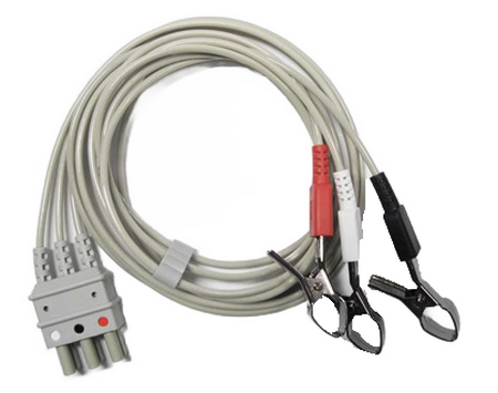 ECG 3-Lead Alligator Clip Cable for Bionet Monitor