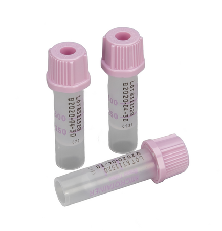 Microtainer Blood Collection Tube, with K2EDTA, Lavender Microgard Closure
