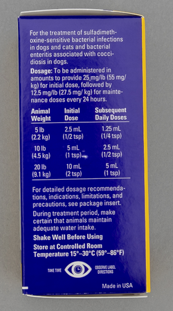 Albon 5% Oral Suspension for Cats and Dogs