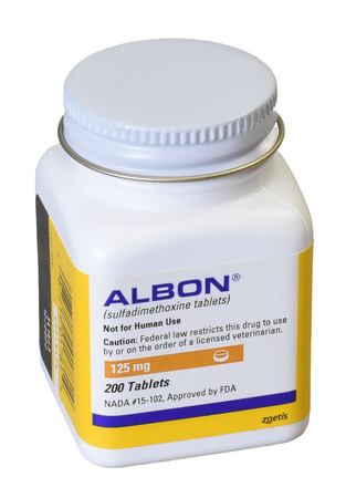 Albon Tablets for Cats and Dogs, 125mg