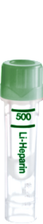 Microvette 500 Blood Collection Tube, with Lithium Heparin, Green ...