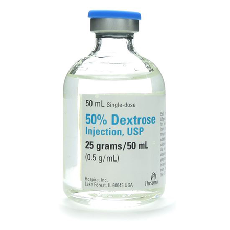 Dextrose 50% in Water (D50W) Injection, USP, Preservative-Free, Flip Top
