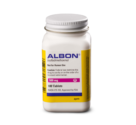 Albon Tablets for Cats and Dogs, 500mg