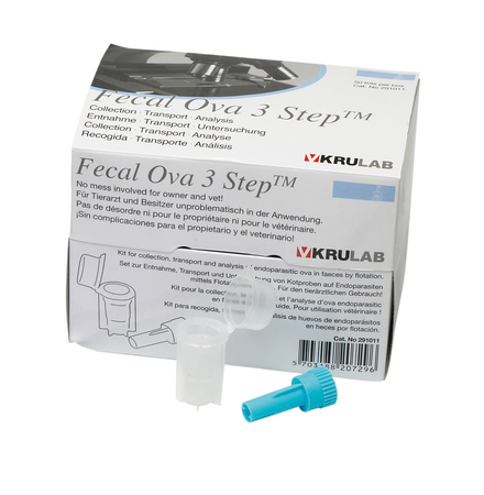KRULab Fecal Ova 3 Step Float Containers