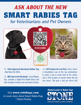 Optional Smart Rabies Tag QR Codes, Minimum Order Quantity of 5 Packs ...