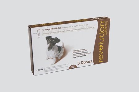 Revolution Topical for Dogs, 60mg, Brown, 10.1-20 lb