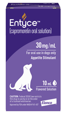 Entyce (capromorelin) Appetite Stimulant Oral Solution, Canine, 30mg/mL