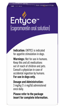 Entyce (capromorelin) Appetite Stimulant Oral Solution, Canine, 30mg/mL