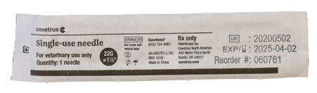 Disposable Needle, Soft Pack, 22 G x 1-1/2 in