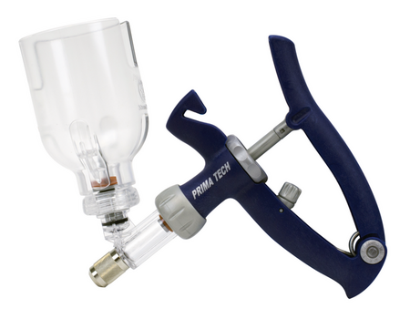 Ideal Prima Adjustable Premium Bottle Mount Vaccinator Syringe, 5/6mL