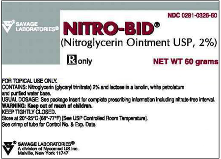 NITRO-BID (Nitroglycerin) Ointment, USP, 2%