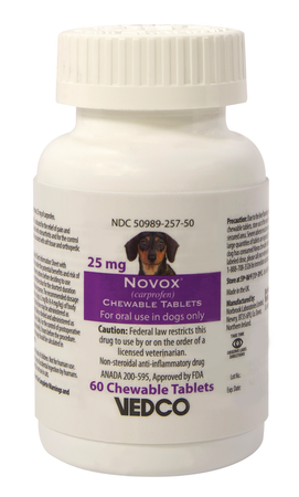 Novox (carprofen) Chewable Tablets, 25mg