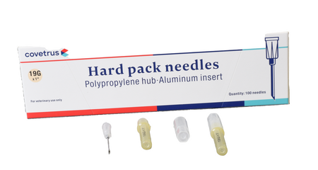 Disposable Needle, Hard Pack, 19 G X 1 in