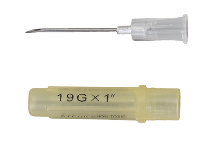 Disposable Needle, Hard Pack, 19 G X 1 in