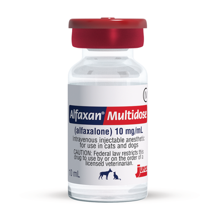 Alfaxan Multidose Anesthetic Injection for Cats and Dogs, 10mg/mL, C4
