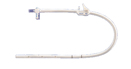 Chest Tube, 12 fr x 38 cm, 5 cm of Sideholes