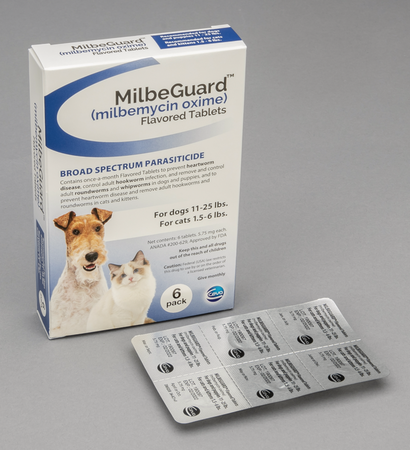 MilbeGuard, 5.75mg, Blue, Dogs 11-25 lb, Cats 1.5-6 lb