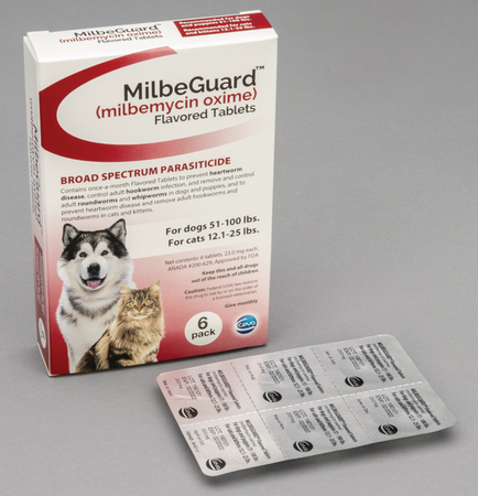 MilbeGuard, 23mg, Red, Dogs 51-100 lb, Cats 12.1-25 lb