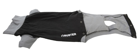 BUSTER Body Suit Classic for Dogs, Black/Grey, XXXL, 76cm