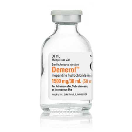 Demerol (Meperidine HCl) Injection, USP, 50mg/mL, C2