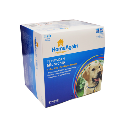 Home Again TempScan 134kHz Microchip with 12 G Needle, VSCF Only