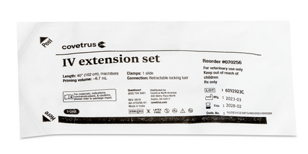 IV Extension Set, 40 in Macrobore Tubing (appx 6.7mL), without ...