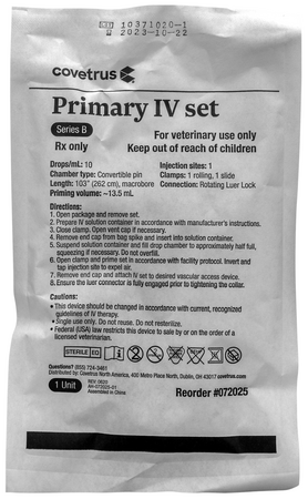 Primary IV Set | Series B, 103 in Macrobore Tubing (appx 17.3mL), 10Dp ...