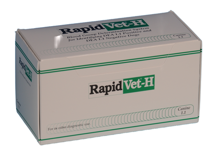 RapidVet-H Canine Blood Test, 2 Minute, In-Clinic, Type DEA 1 Positive ...