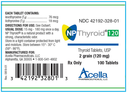 NP Thyroid Tablets, USP, 2 Grain (120mg)