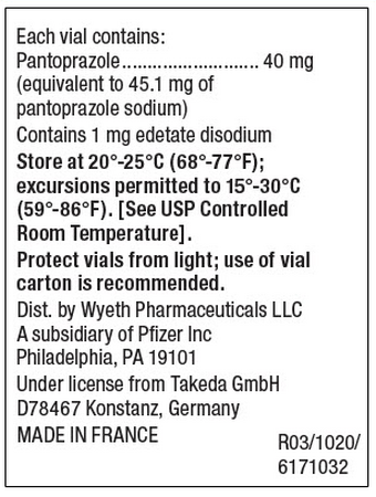 Protonix IV (Pantoprazole Sodium) Injection, USP, 40mg