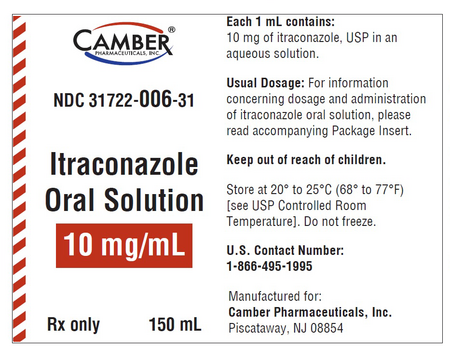 Itraconazole Oral Solution, 10mg/mL