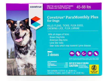 Covetrus ParaMonthly Plus for Dogs, Large, Purple, 45-88 lb