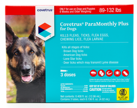 Covetrus ParaMonthly Plus for Dogs, Extra Large, Red, 89-132 lb