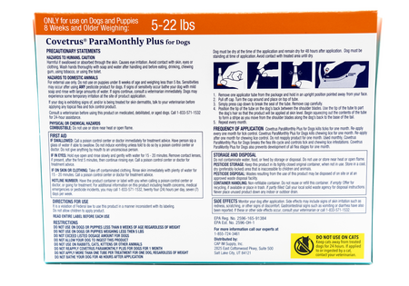Covetrus ParaMonthly Plus for Dogs, Small, Orange, 5-22 lb