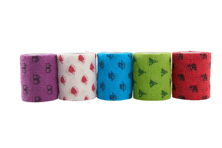 KRUUSE Fun-Flex Pet Cohesive Bandage, Assorted Christmas Prints, 2 in