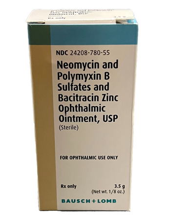 Neomycin 3.5mg/gm-Polymyxin B Sulfate 10,000 IU/gm-Bacitracin Zinc 400 ...