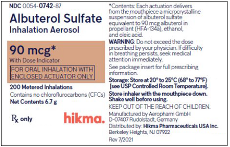 Albuterol Sulfate HFA Inhalation Aerosol, 90 mcg