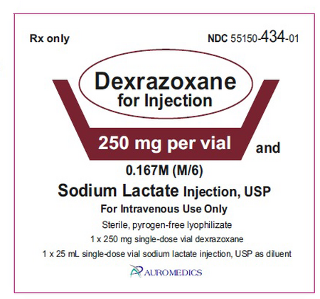 Dexrazoxane HCl Injection, Preservative-Free, 250mg