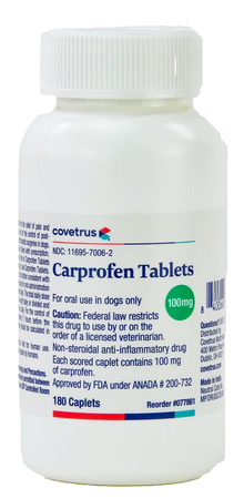 Carprofen Tablets (Caplets), 100mg