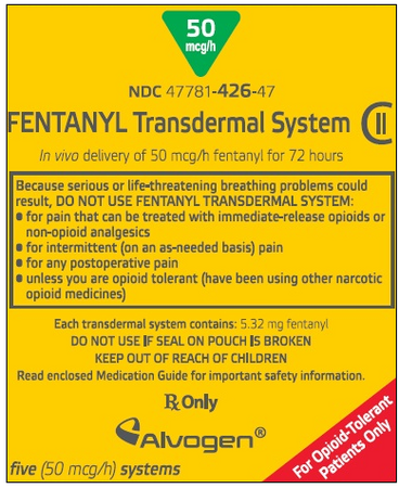 Fentanyl Transdermal Patch, 50mcg, C2